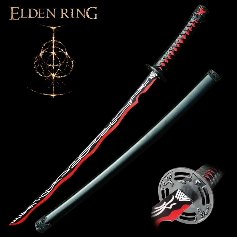 Metal Sword Katana Elden Ring - Sword Rivers of Blood Non Sharp Blade ...