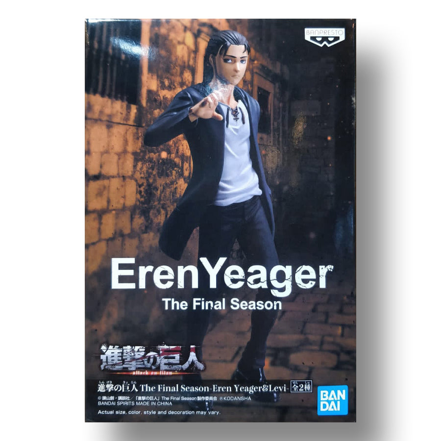 BANDAI BANPRESTO Attack on Titan Eren Yeager (Final Season) Figure ...