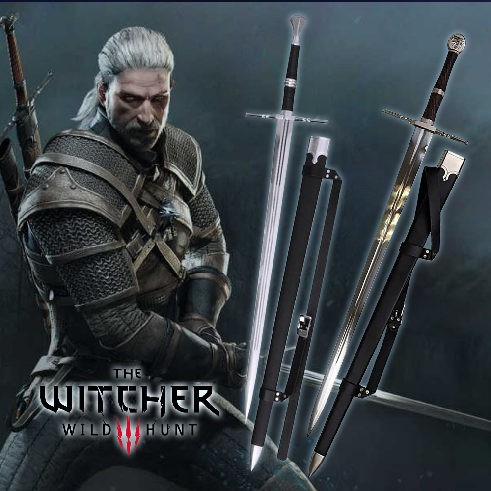 Metal Sword The Witcher 3: Wild Hunt Geralt Of Rivia Steel Sword--Prem ...