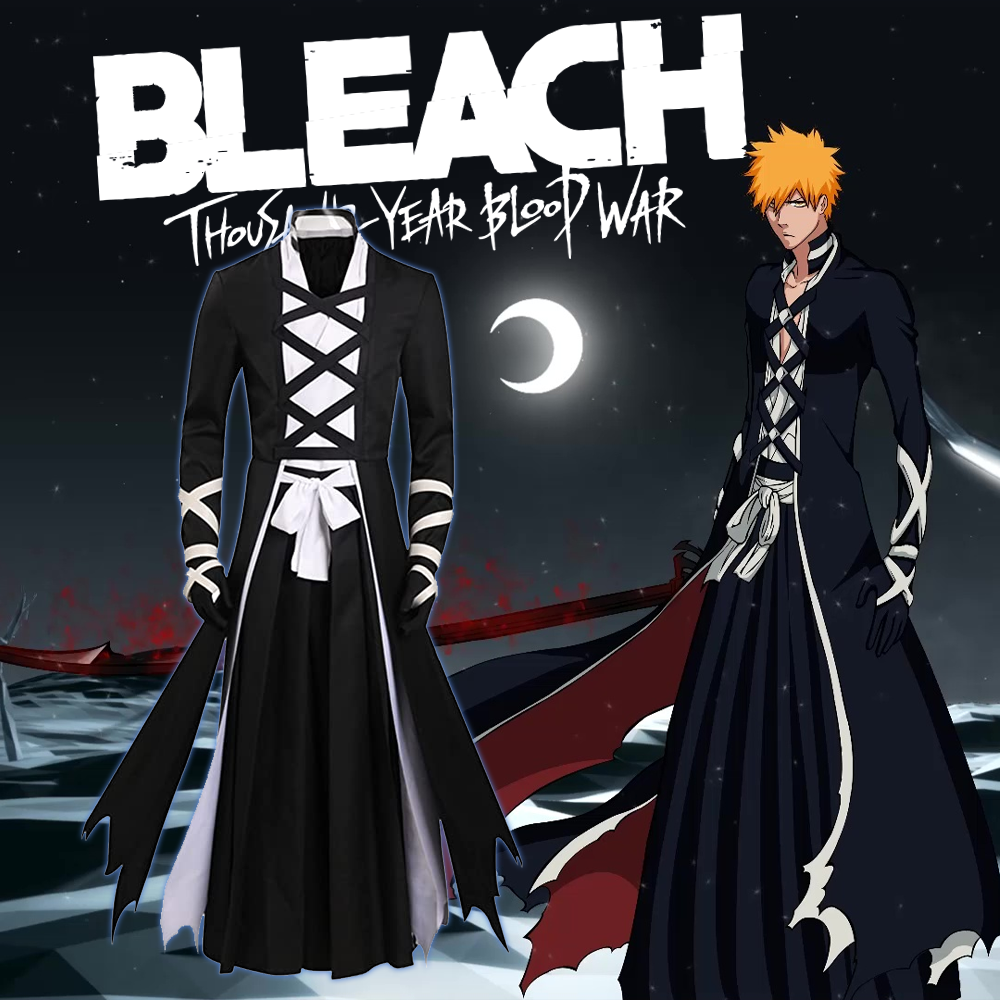 Bleach Ichigo blood war bankai cosplay set — Anime House