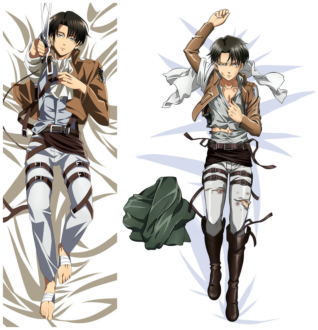 Attack on Titan Levi Ackerman Dakimakura Hugging Peach Skin Body Pillo ...