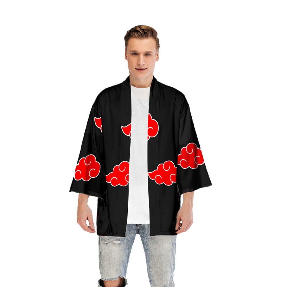 Anime Naruto Uzumaki Naruto Akatsuki Cosplay Kimono Yukata Outerwear C ...