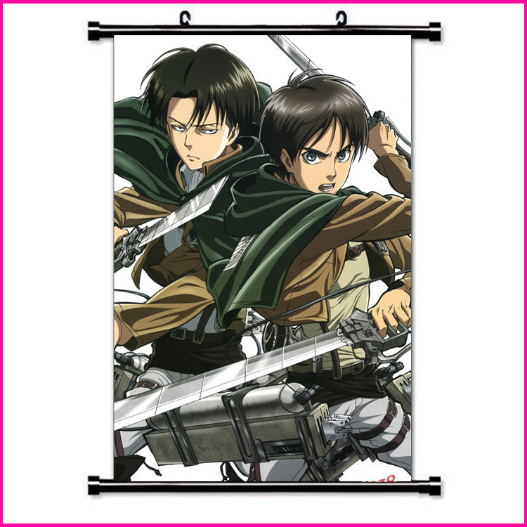 Wall Scroll – Attack On Titan Levi & Eren — Anime House ANZ