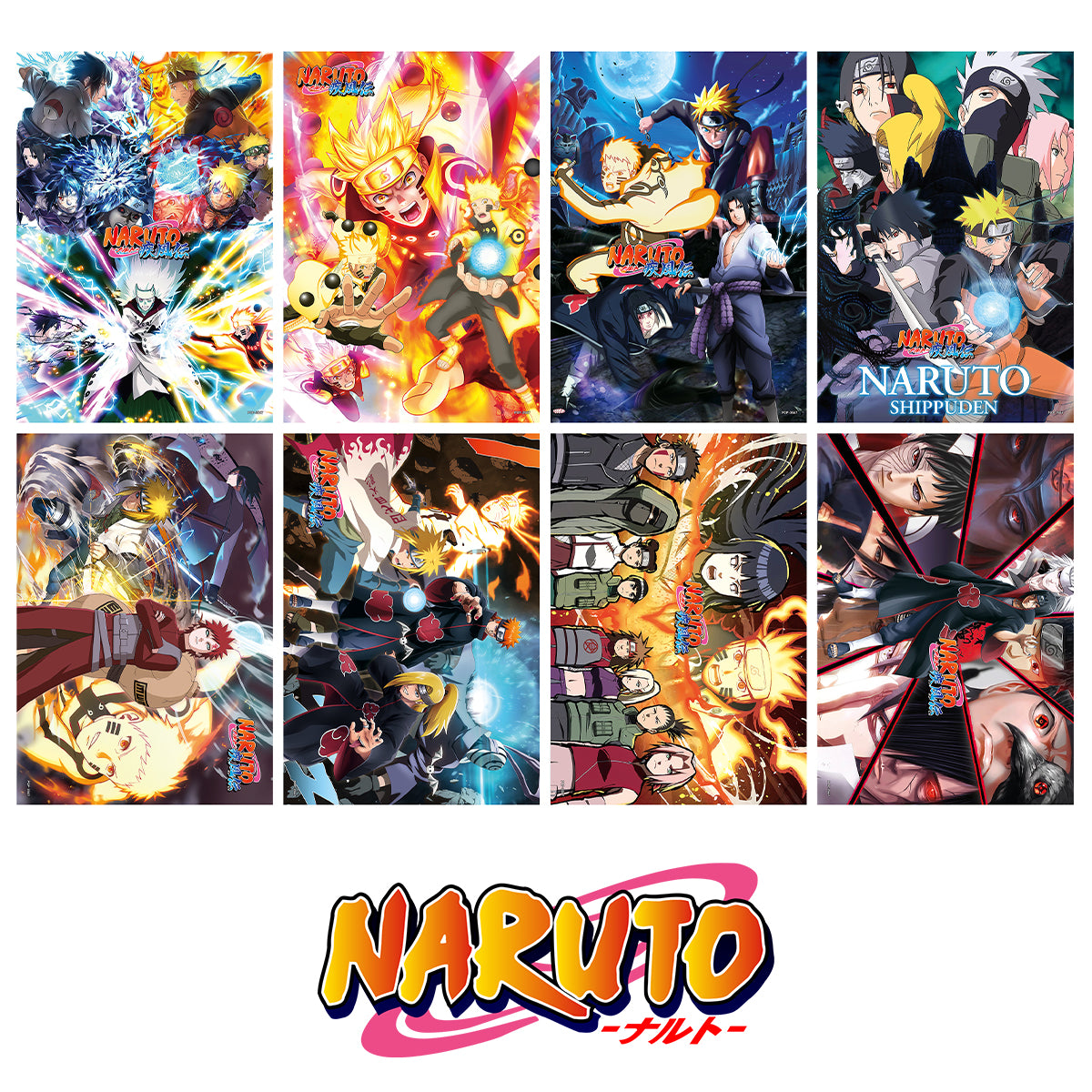 NARUTO 8PC A3-SIZE ANIME POSTER SET 3567 — Anime House ANZ