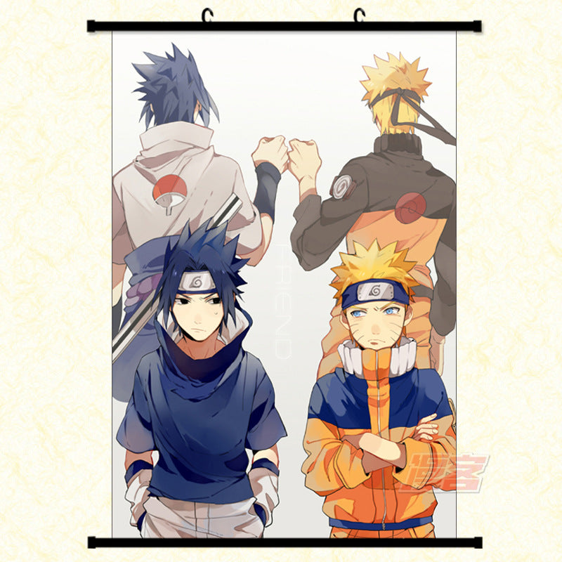 Wall Scroll - Naruto Naruto & Sasuke — Anime House ANZ