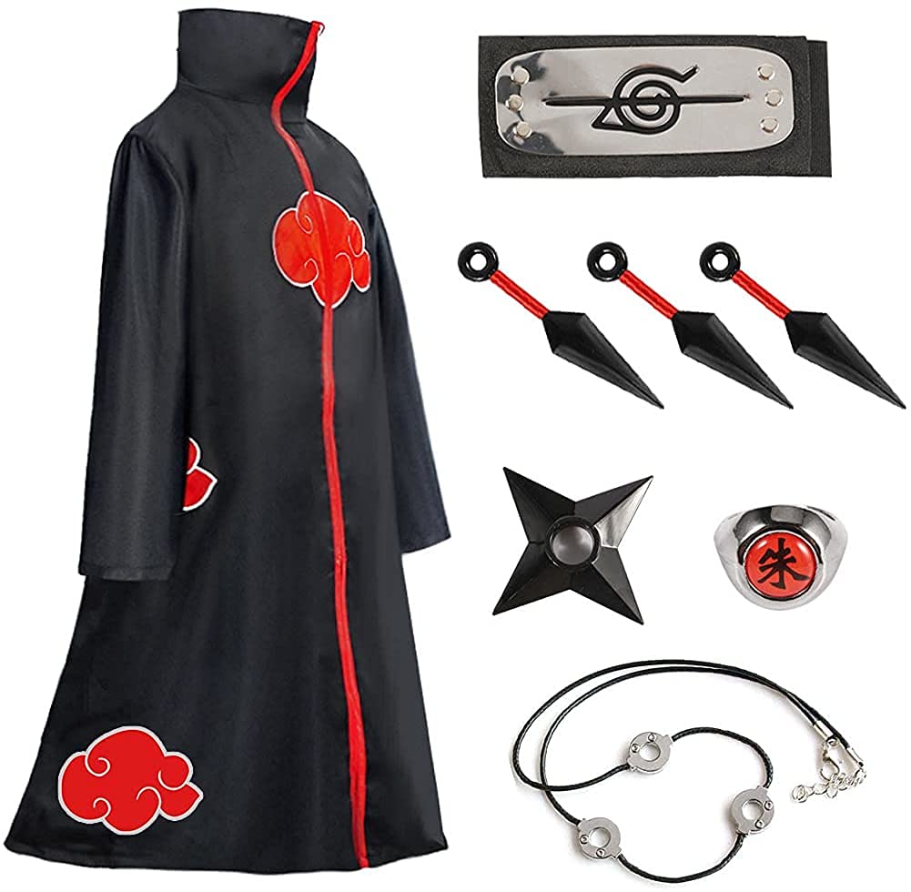 Naruto AKATSUKI CLOAK Cosplay 7 pcs set Costume — Anime House ANZ