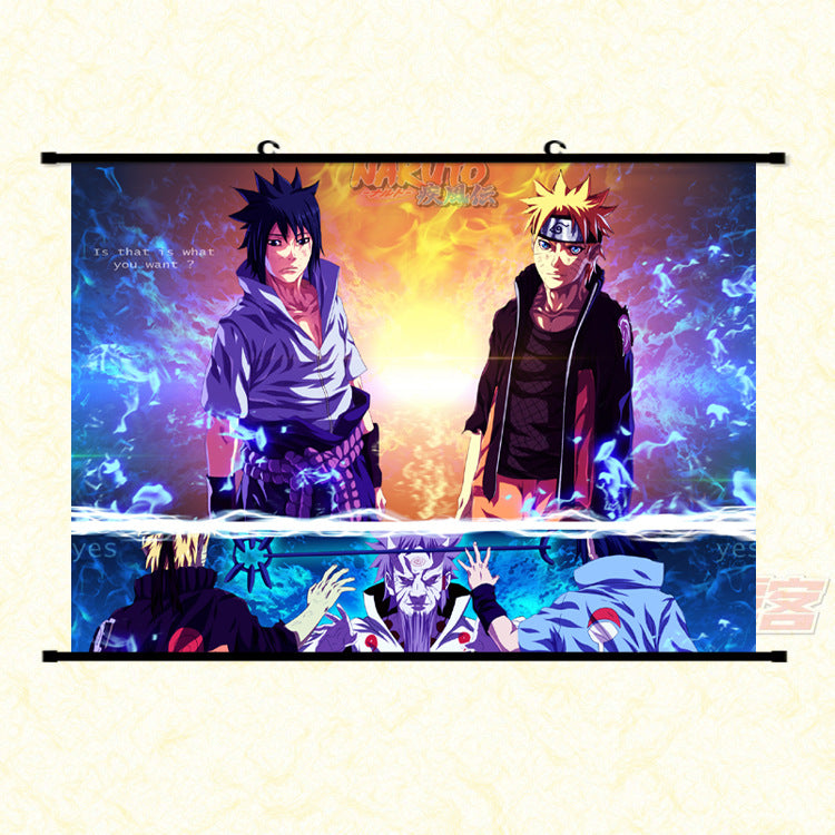 Wall Scroll - Naruto Naruto & Sasuke — Anime House ANZ