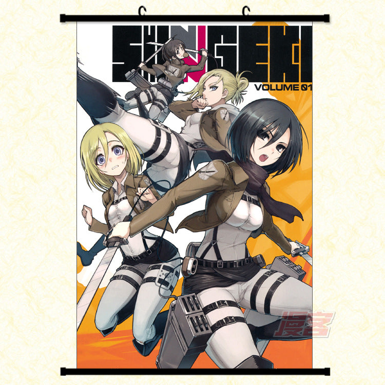 Wall Scroll – Attack On Titan Mikasa — Anime House ANZ
