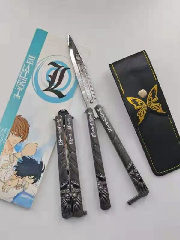 Death Note Anime Butterfly Knife (Blunt Blade - Non sharp). — Anime House