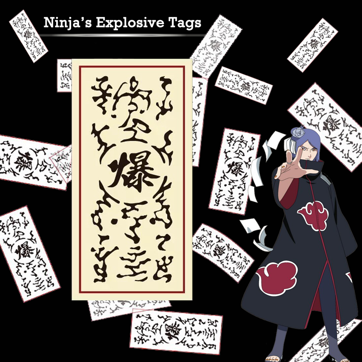 Naruto Explosive Tags (起爆札, Kibaku Fuda) * 10 pieces — Anime House