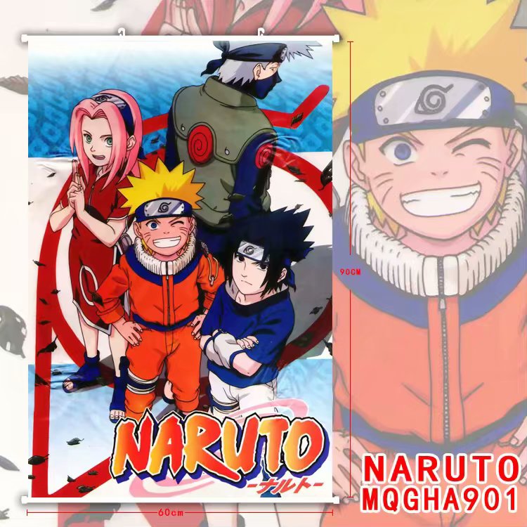 PREMIUM WALL SCROLL - NARUTO Naruto/Sakura/Kakashi/Sasuke — Anime House