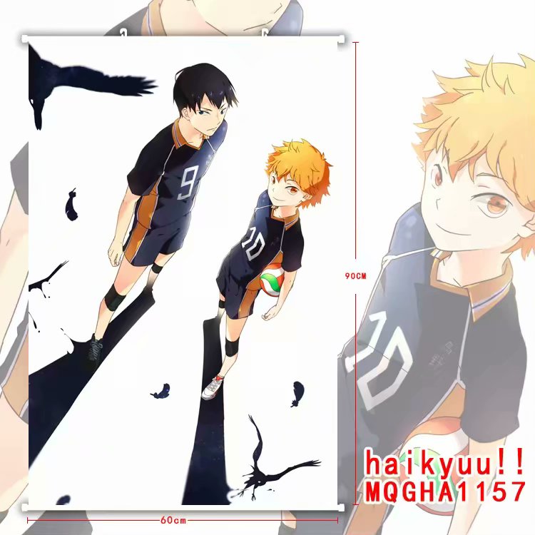 PREMIUM WALL SCROLL - HAIKYU Shoyo Hinata & Tobio Kageyama — Anime ...