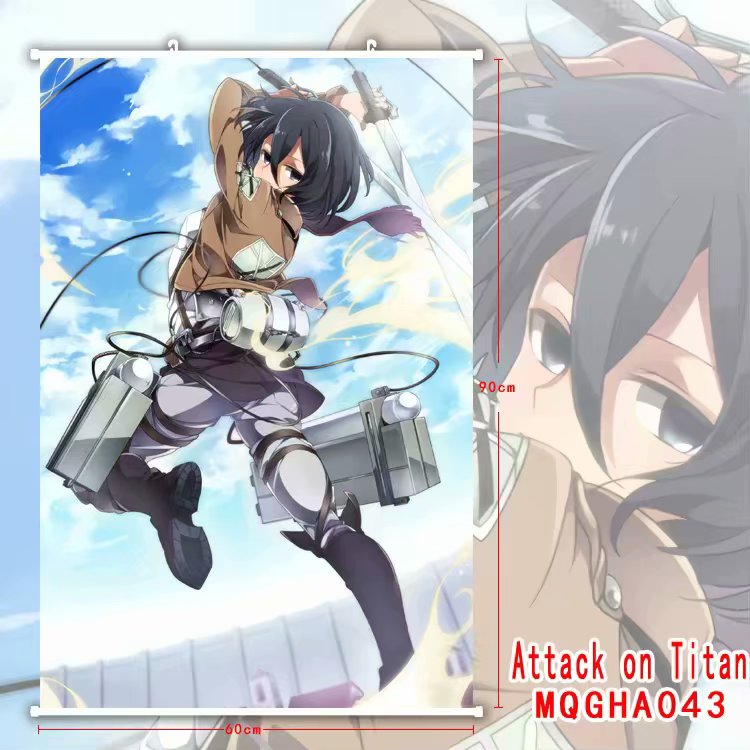PREMIUM WALL SCROLL - ATTACK ON TITAN Mikasa Ackerman — Anime House ANZ