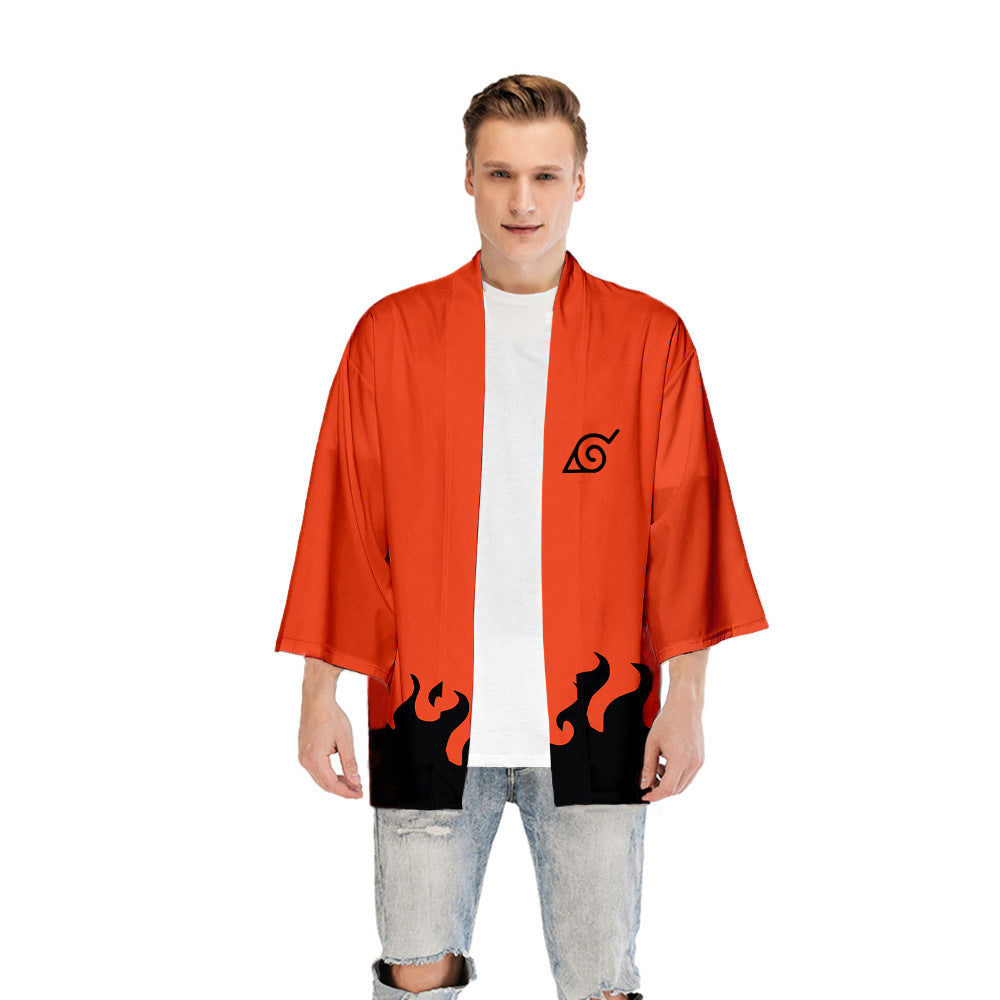 NARUTO 6TH Hokage COSPLAY CASUAL COAT UNISEX COUPLES HAORI TOPS — Anime ...