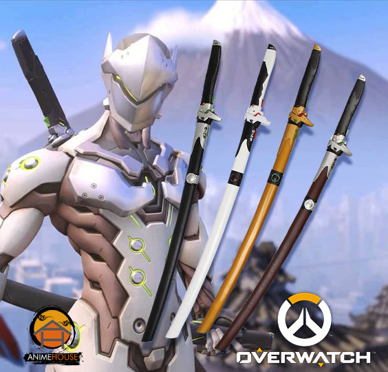 Overwatch Katana Genji Metal Sword Dragonblade Cybernetic Warrior Stee ...